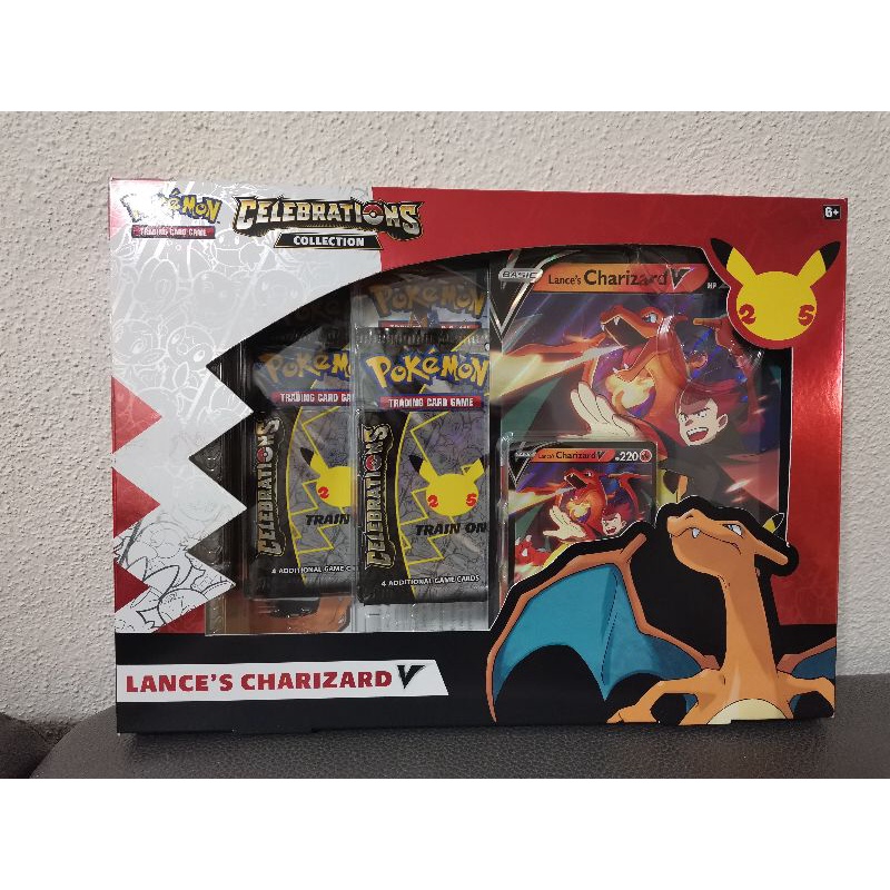 Pokemon TCG 25th Anniversary Celebration Lance's Charizard V/ Dark ...