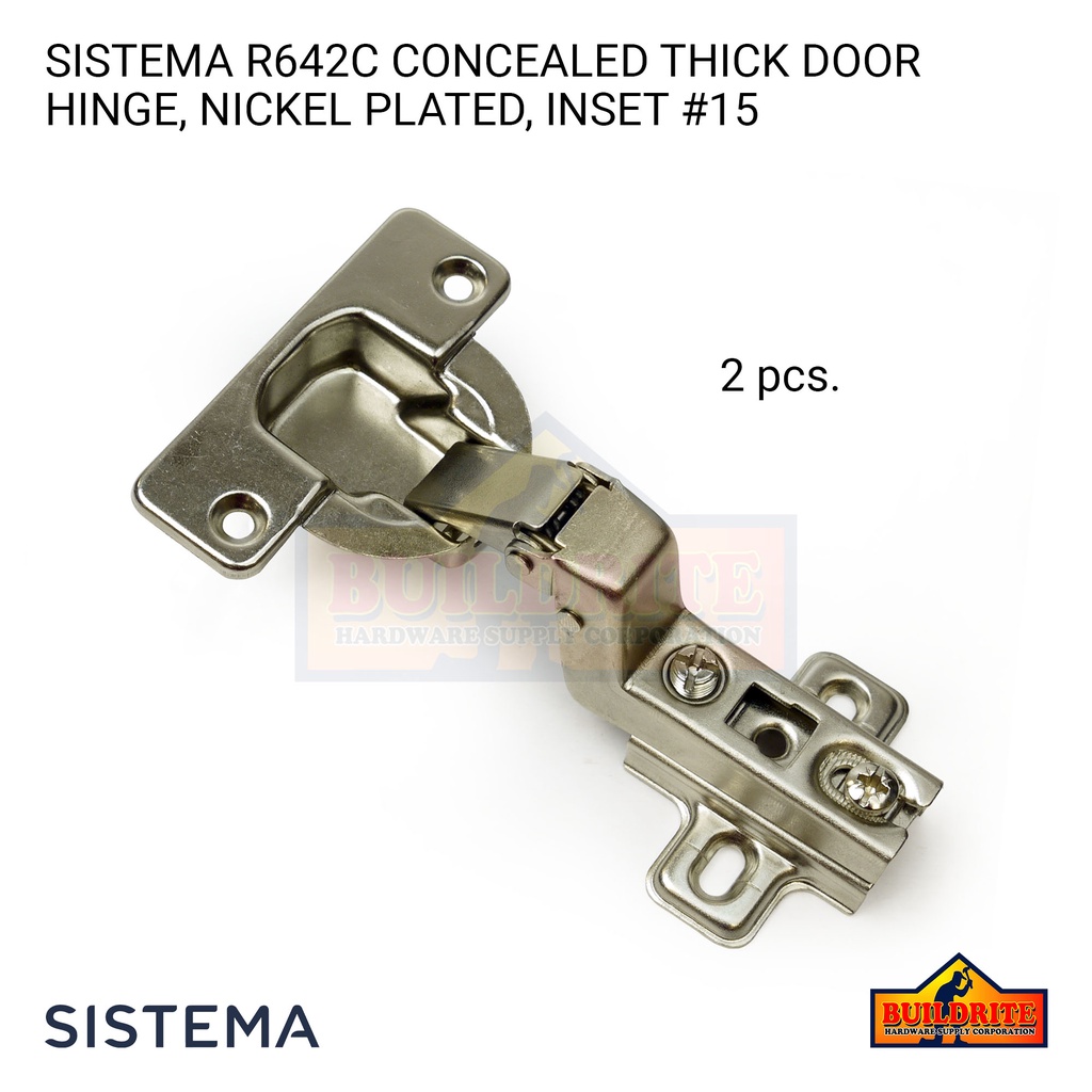 SISTEMA 2pcs R642C.15 Concealed Hinge 40mm Inset | Shopee Philippines