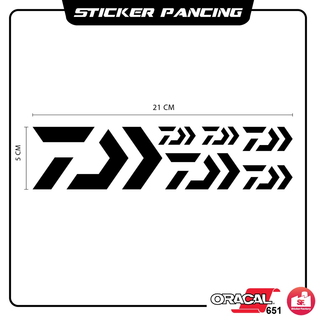Sticker Pancing Daiwa Fishing Oracal Waterproof Premium Decal | Shopee ...