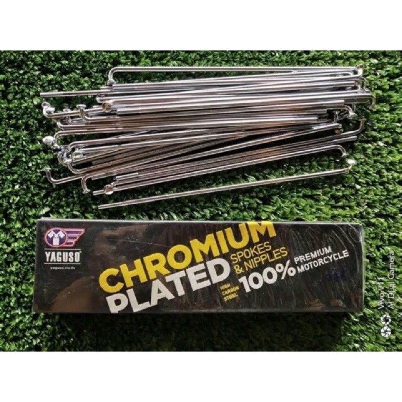 Yaguso spokes chrome plated 9G( spoke Gold 9x185/9x162) | Shopee ...