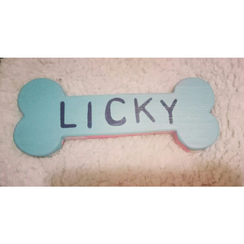 Personalized Wooden Bone Name Tag | Shopee Philippines