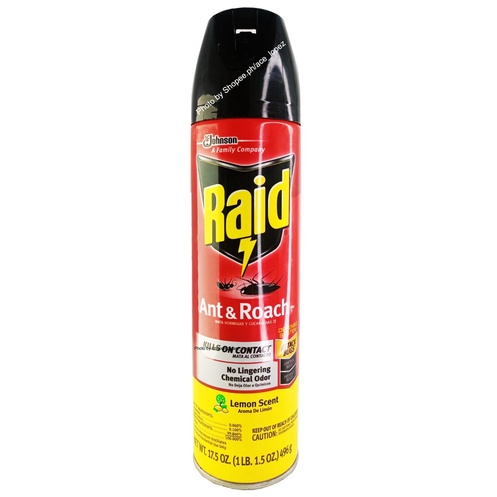 Raid Ant & Roach Lemon Scent Aerosol Spray 17.5 oz 496g (RED) _ALS2127 ...