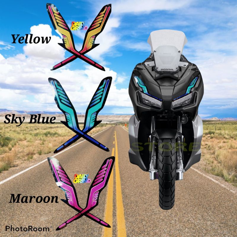 Honda ADV 150 wings sticker / Honda ADV 150 Kilay Tint | Shopee Philippines