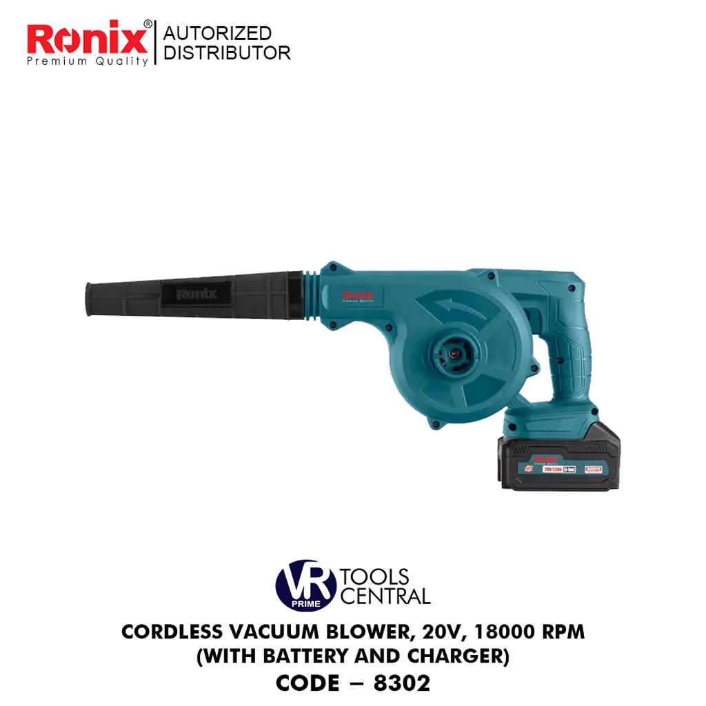 Ronix® by VR Prime - Cordless Vacuum Blower, 20V, 18000 RPM (WITH ...
