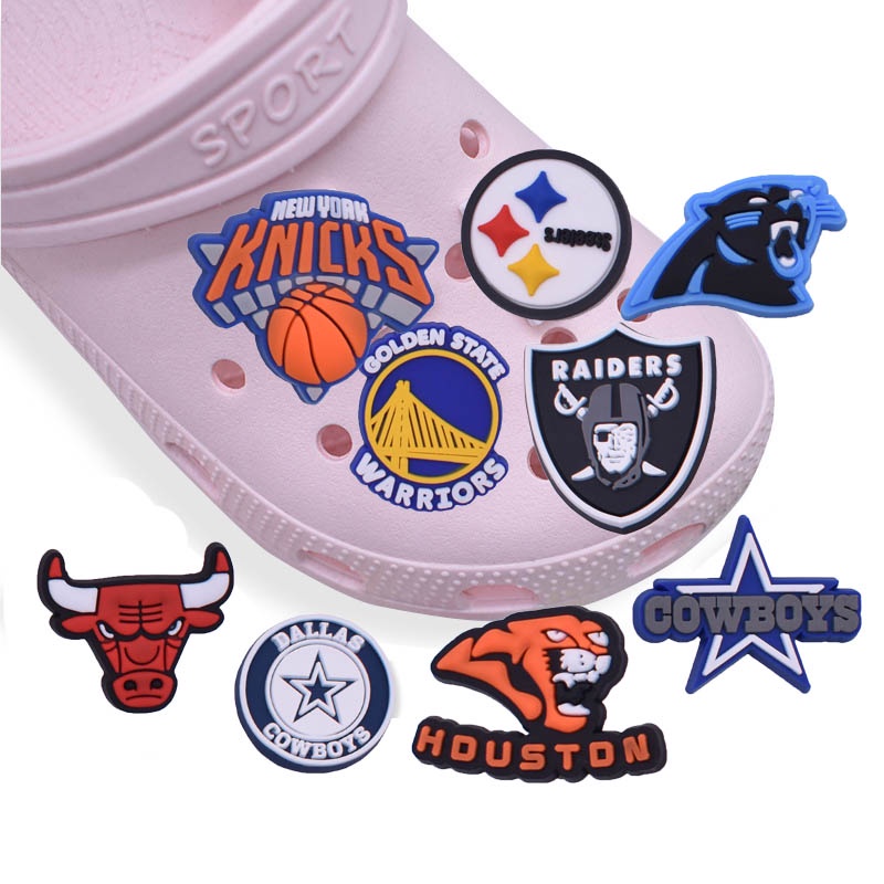 Cartoon Croc Pin Team Badge Clog Shoes Decoration Jibitz Charms ...