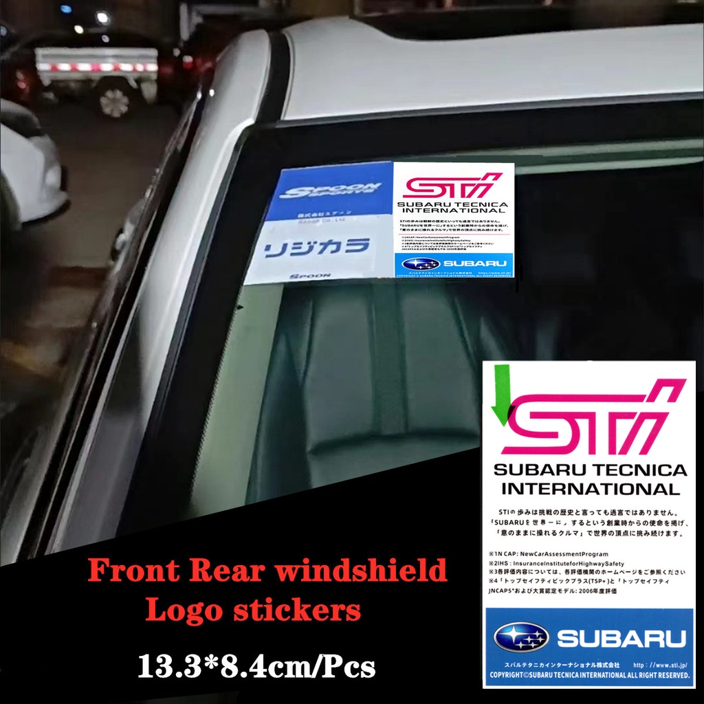 SUBARU Windshield Stickers Car Japanese Modified Decal For Suabru XV ...