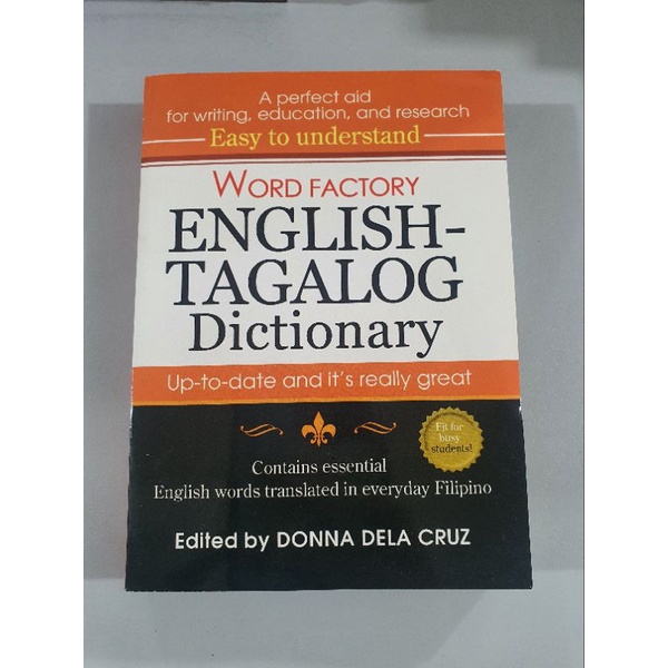 Word Factory ENGLISH - TAGALOG Dictionary | Shopee Philippines