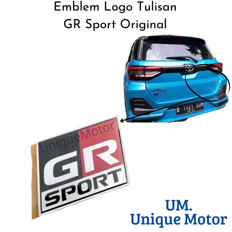 Logo Emblem GR Sport Yaris Raize Rush Fortuner Avanza | Shopee Philippines