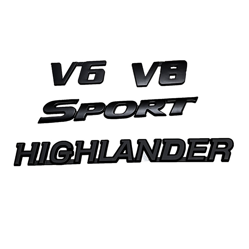 V6 Logo Emblem V8 Logo Badge Sport Letters Logo Full Time 4WD Emblem ...