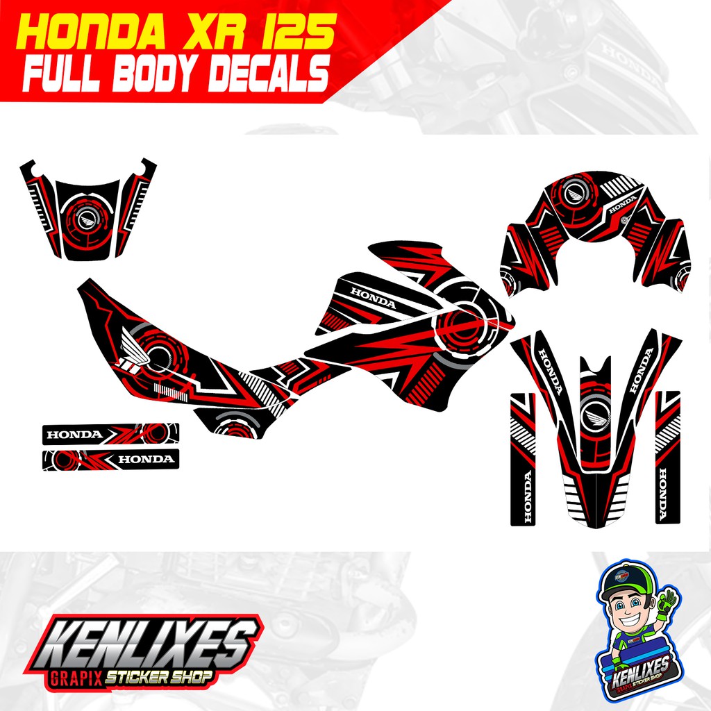 Honda XR 125L Full Decal Sticker Set (2015 model) | Shopee Philippines