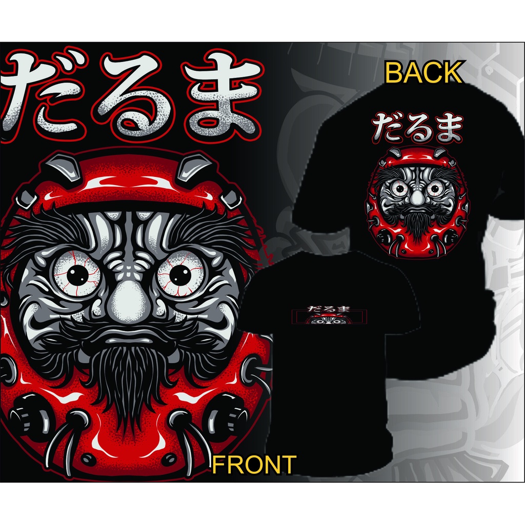 Daruma Doll Hustler Streetwear T-Shirt Trending Modern | Shopee Philippines