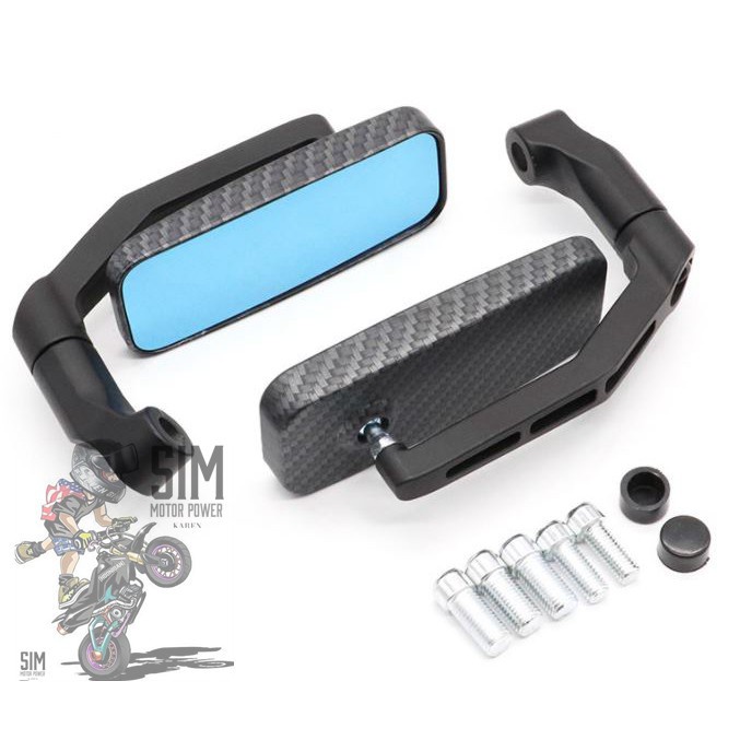 Motorcycle Aluminum Rear View Side Mirror Rear Mirror Universal ...