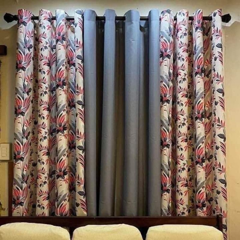 "CONTESSA" 3in1 Curtain 56Wx68L and 56Wx85L 8rings Lowest Price (Direct ...
