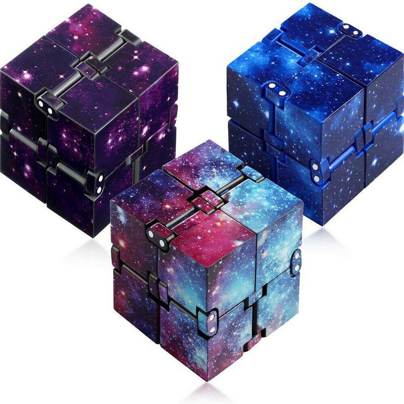 Sensory Infinity Cube Stress Fidget Autism Anxiety Relief Kids Adult ...