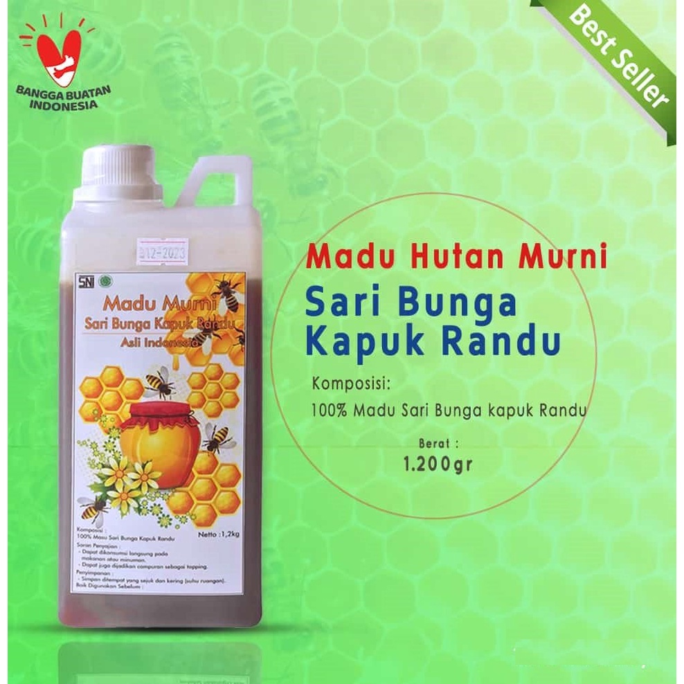 Pure Forest Honey Sari Bunga Kapuk Packaged 1,200 Grams Of Pure Forest ...