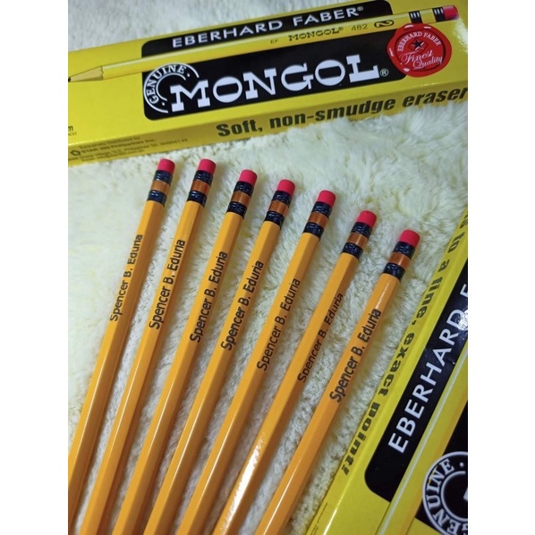 PERSONALIZED engrave pencil monggol/Hbw FREE ENGRAVED and stickers ...