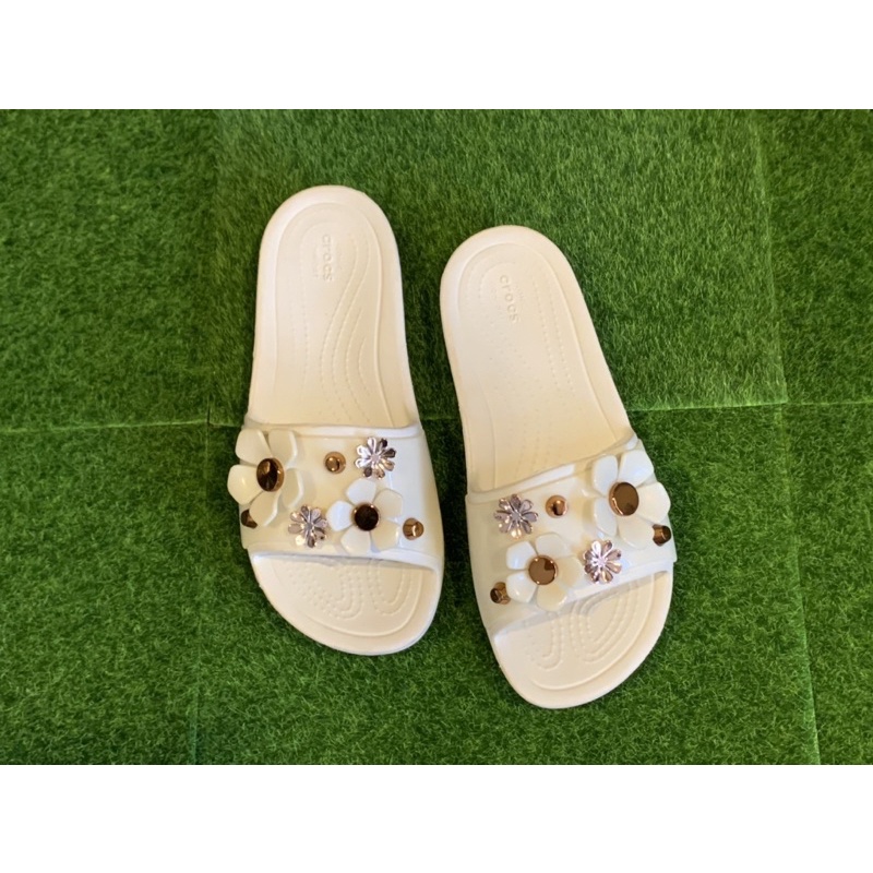 Crocs Slides Pearl White | Shopee Philippines