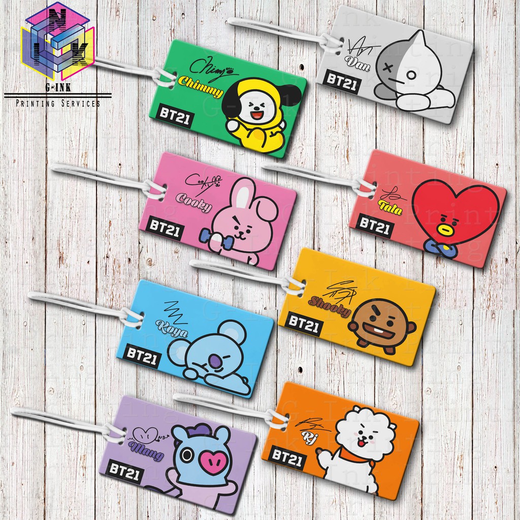 KPOP BT21 Personalized Luggage/Bag Tag | Shopee Philippines