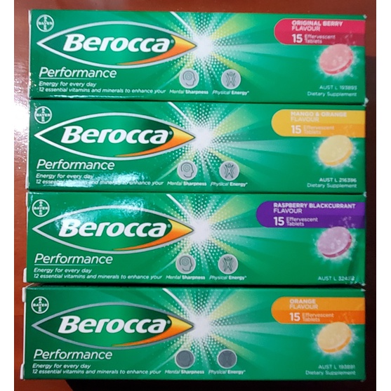 BEROCCA Performance Variety Pack (15 Effervescent Tablets) | Shopee ...