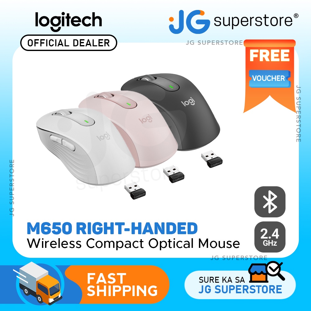 Logitech M650 Signature Wireless Optical Mouse Compact Right-Handed ...