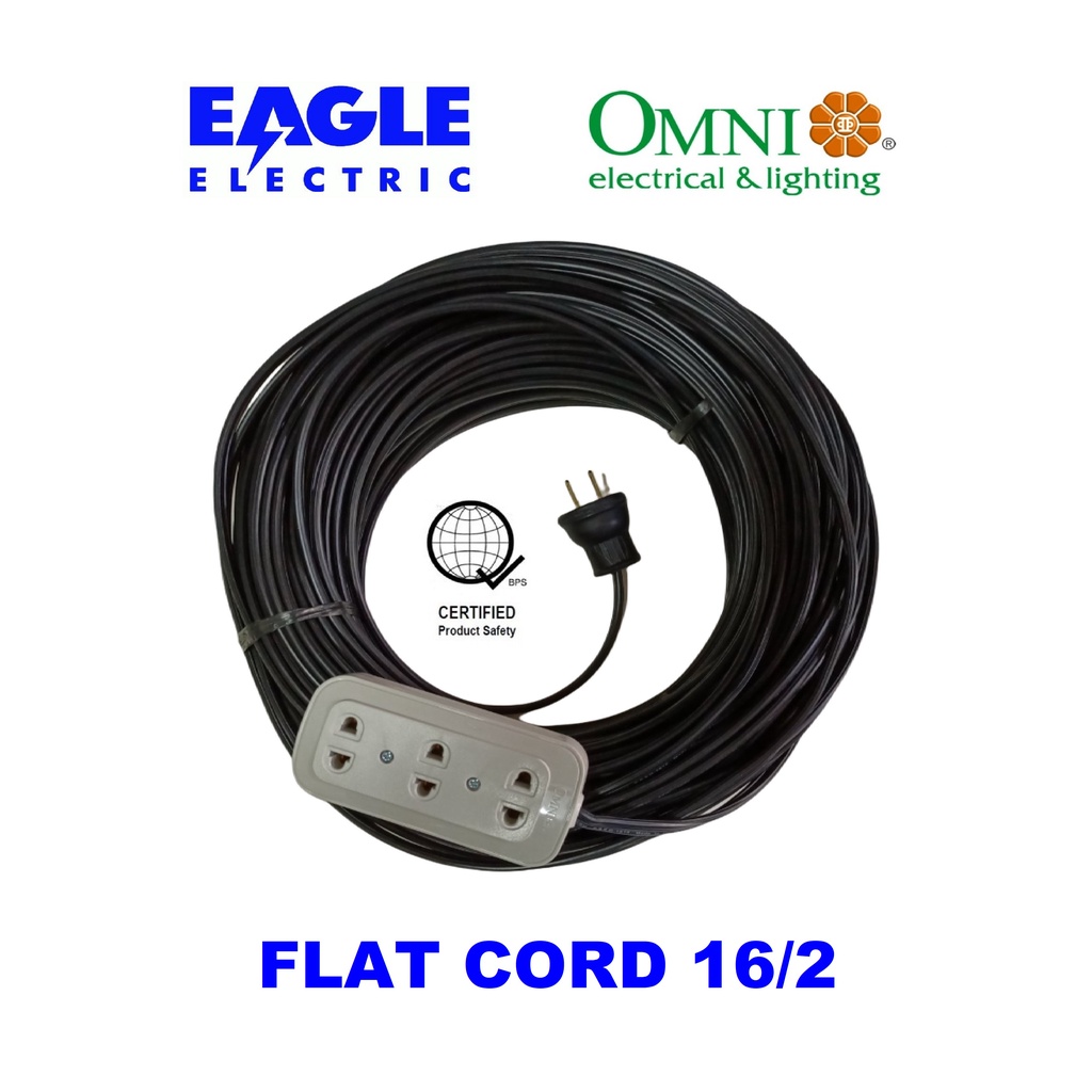 EXTENSION WIRE EXTENSION CORD HEAVY DUTY 16/2 FLAT CORD OMNI WSO SERIES ...