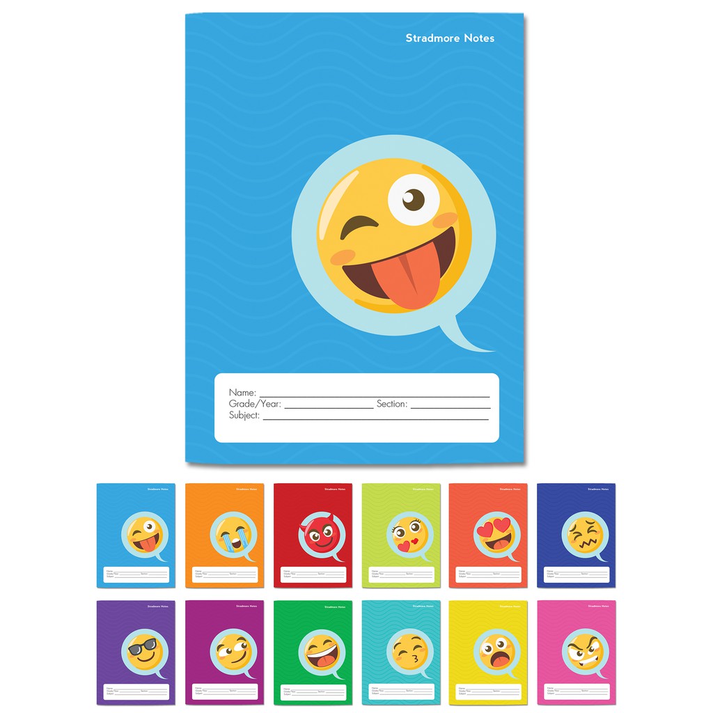 Stradmore Emoji Writing Notebook S18 14.8 x 20 cms (Assorted Only ...