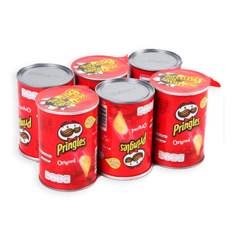 Pringles Original Flavor Potato Chips 42G Pack 6 Cans | Shopee Philippines