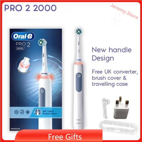 Oral B Pro2 2000 3D Sonic-rotation Smart Electric Toothbrush Recharge Teeth Whitening Timer ...
