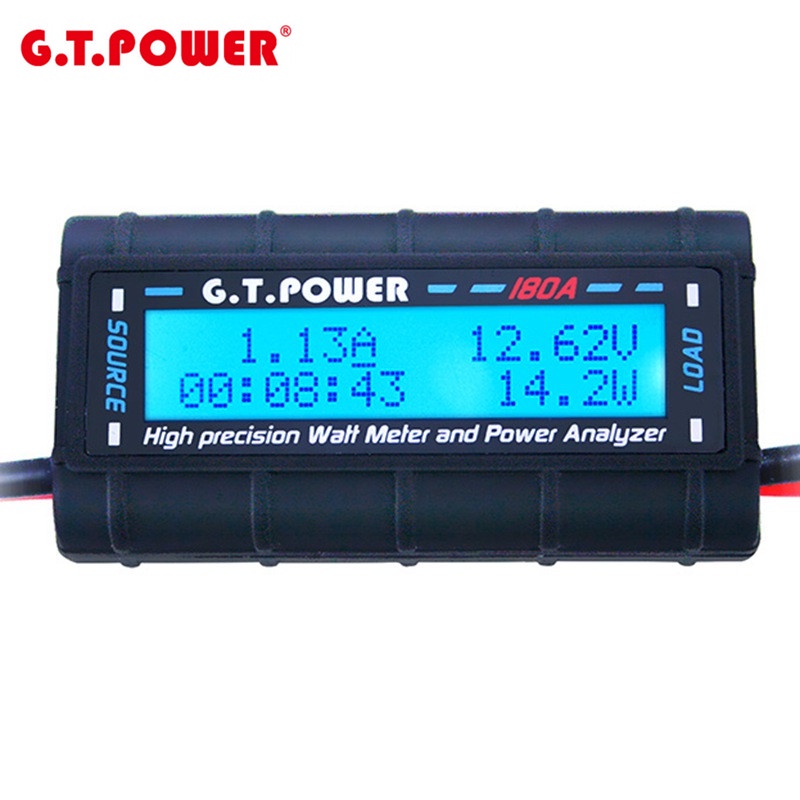 G.T. POWER 180A 4.8-60V High Precision Walt Meter ang Power Analyzer ...