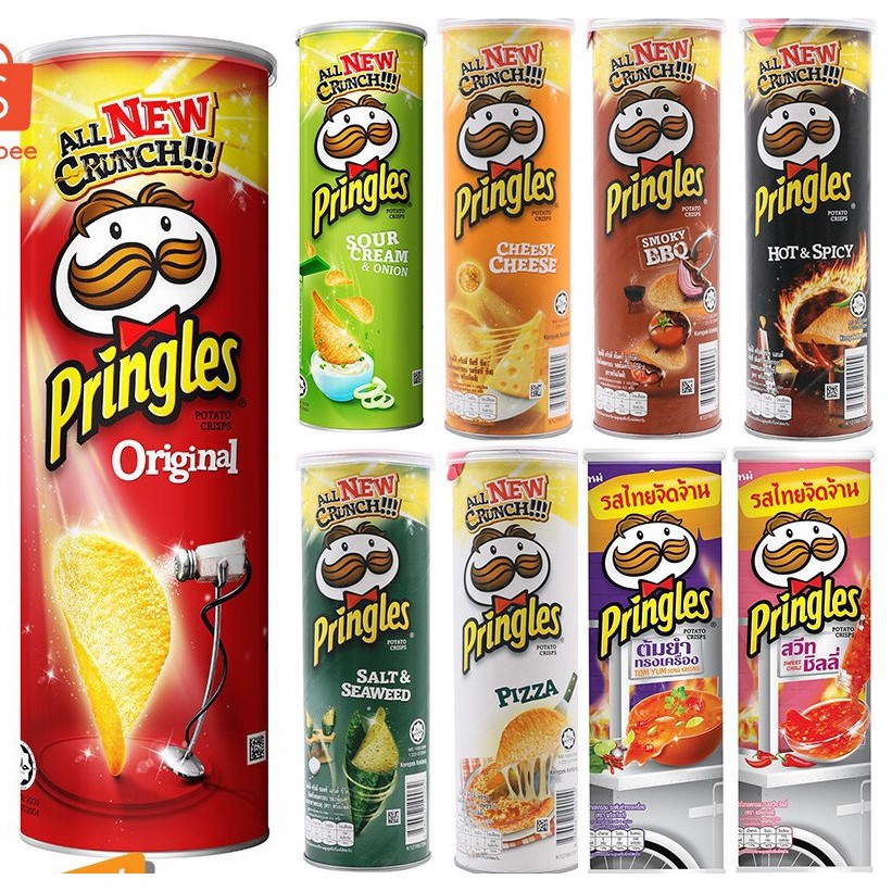 Pringles Potato ChipS 102g With 10 Flavors Pringle | Shopee Philippines