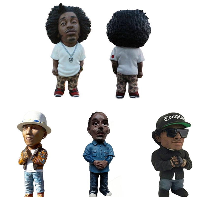 10cm Hip Hop Rapper Bro Shakur Snoop Dogg Action Figure Rap Star ...