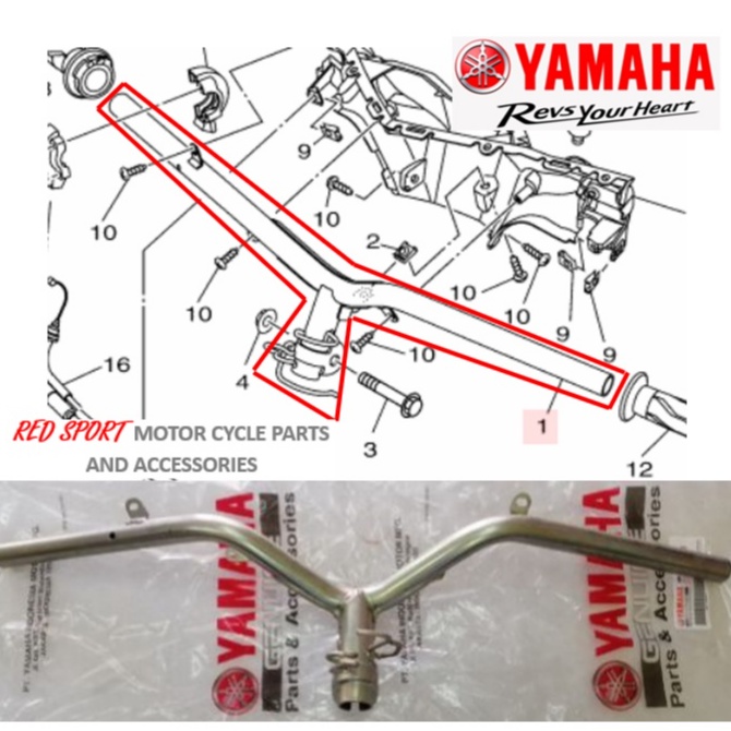 HANDLE BAR FOR mio i 125/M3 | Shopee Philippines