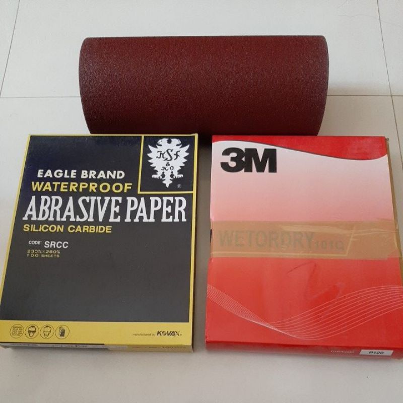 3M|Eagle|Daehan Floor Sand/Sanding Paper 1Rim(100sheets) | Shopee ...