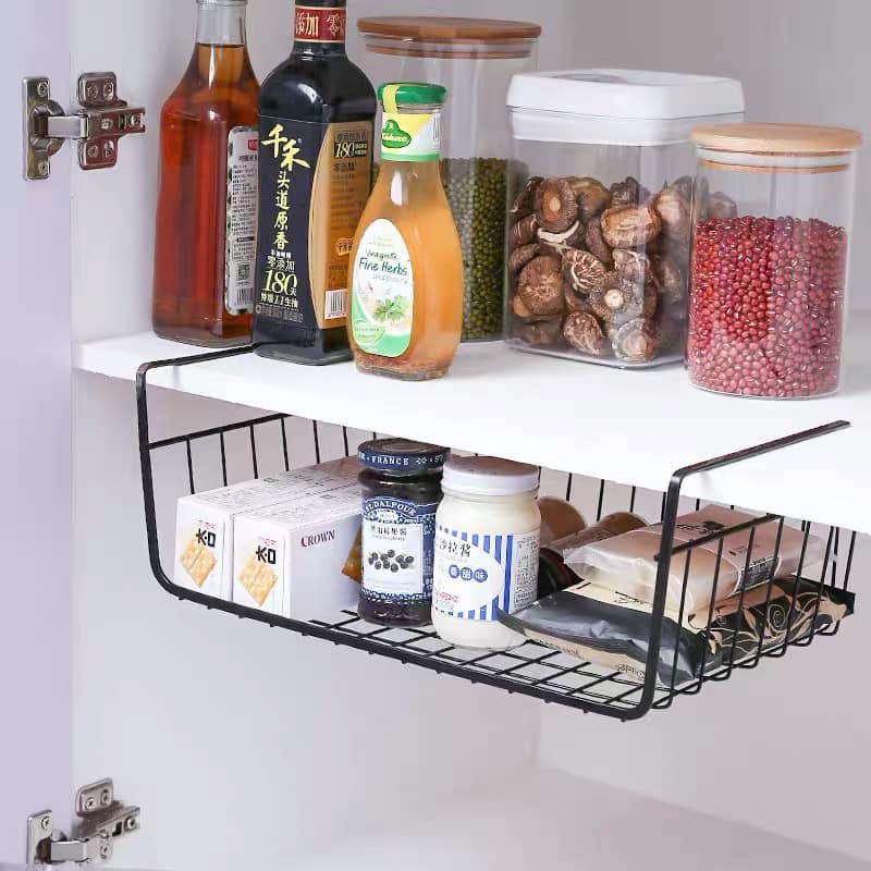 cod under shelf table storage basket rack desk wire cabinet hanging ...
