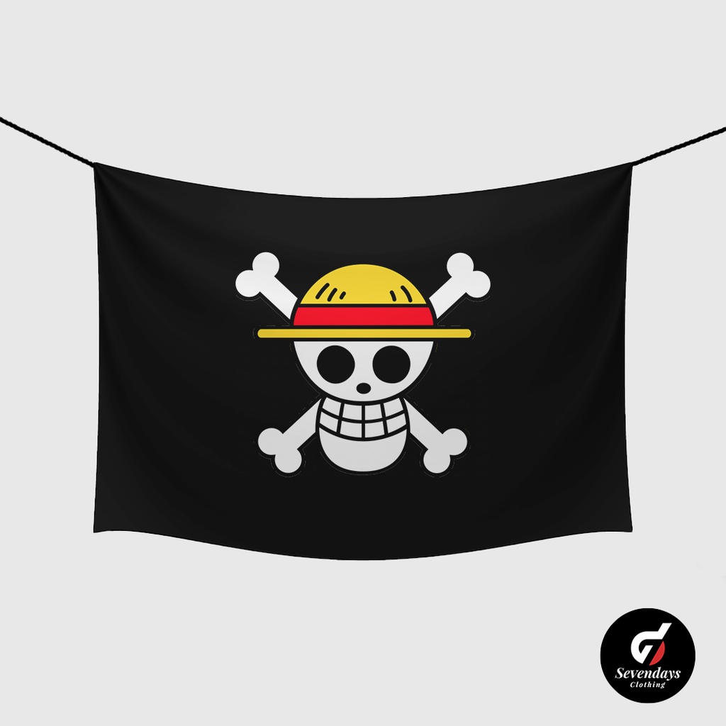 One Piece Fabric Wall Decor Aesthetic Cosplay Flag Anime Flag Pirate ...
