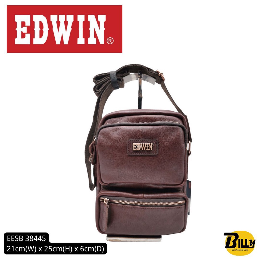 EDWIN Brand Men’s Leather Sling Bag ( EESB 38445 ) | Shopee Philippines