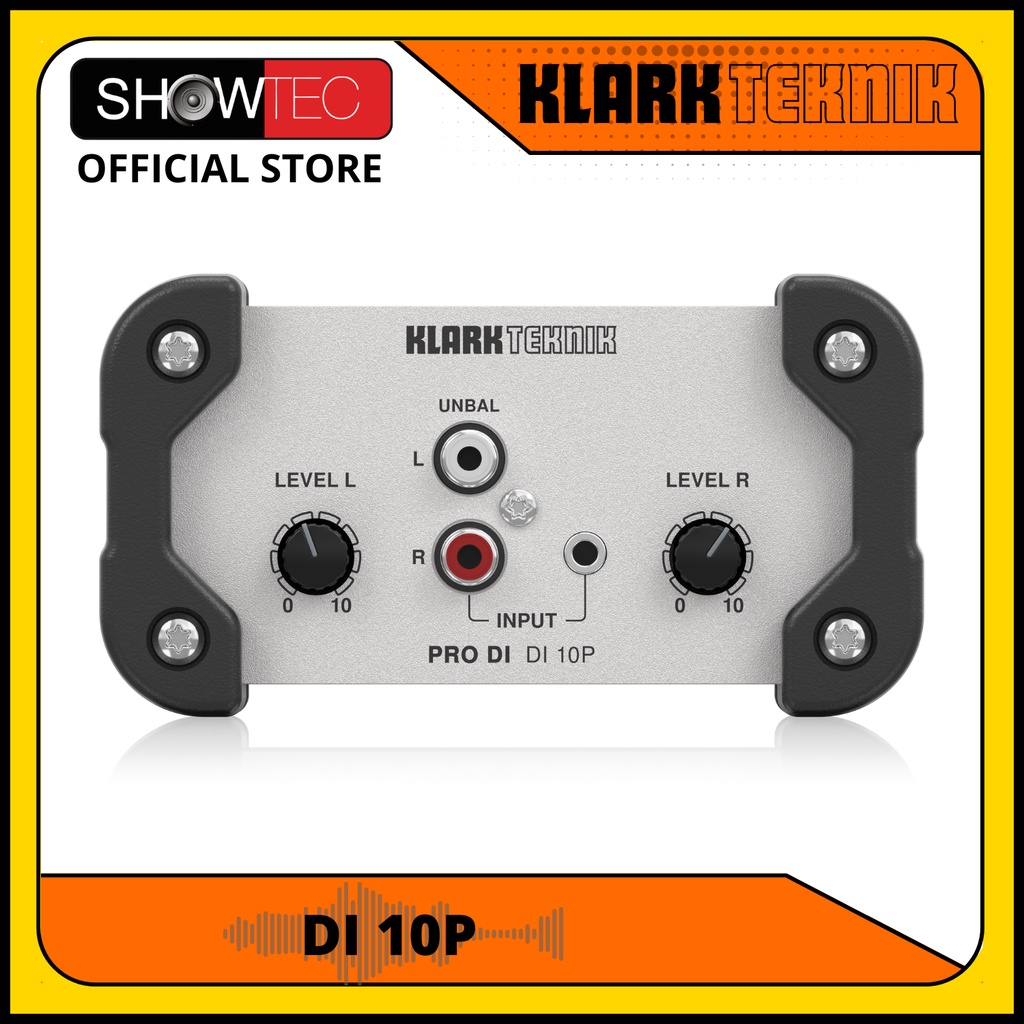 Klark Teknik DI 10P Passive DI Box with Stereo Input / Summed Mono ...