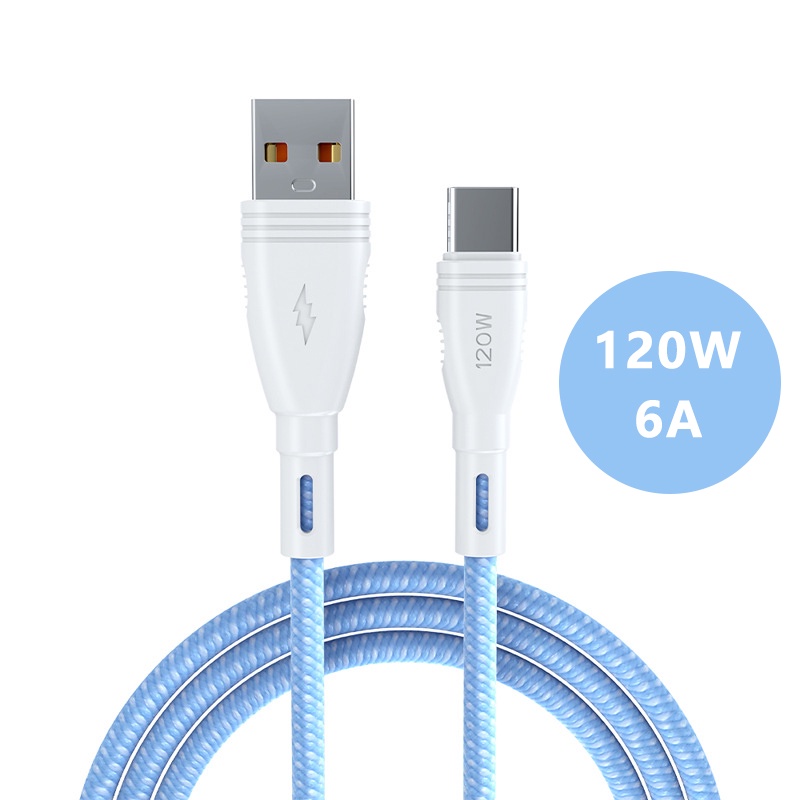 6A 120W USB C Type C Cable super fast charge Fast Charging Colorful ...