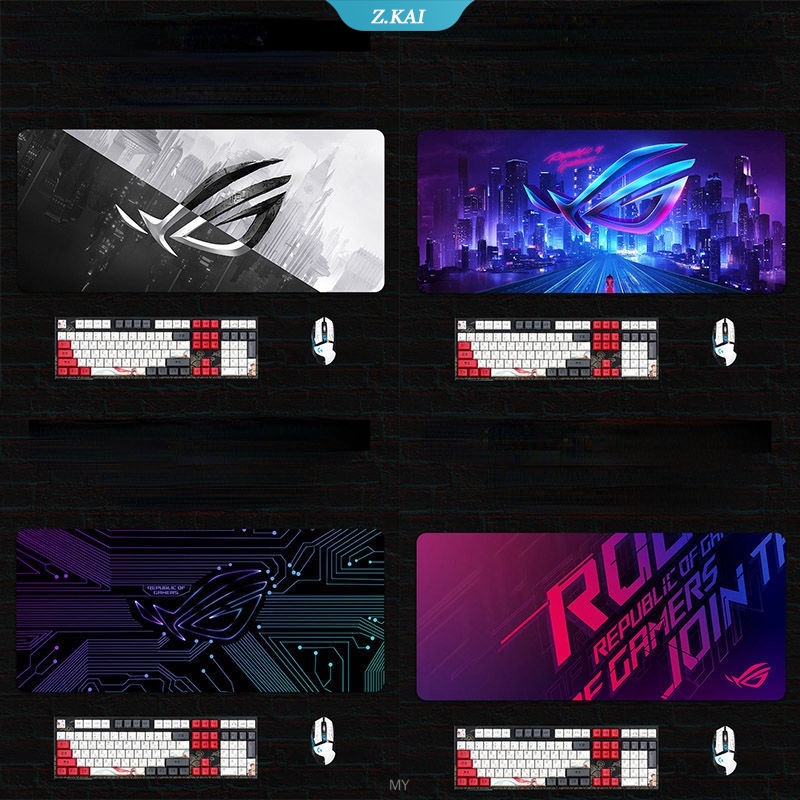 ASUS ROG cool eyes gaming mouse pad non-slip oversized keyboard pad ...