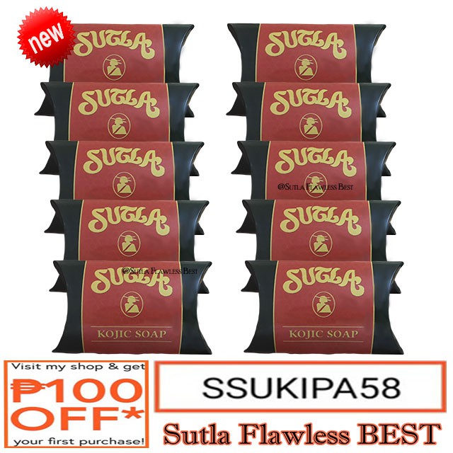 10pcs Sutla Kojic Soap 60g | Shopee Philippines
