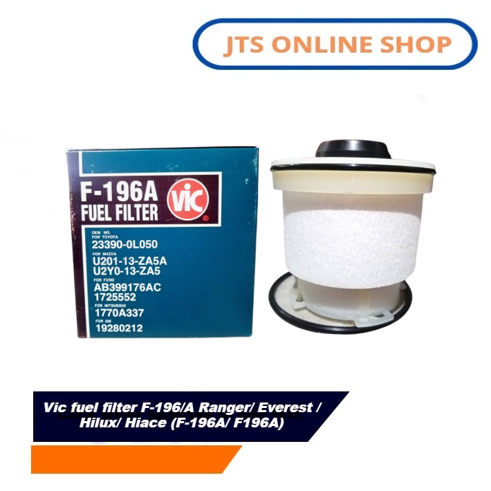 Vic fuel filter F-196/A Ranger/ Everest / Hilux/ Hiace (F-196A/ F196A) | Shopee Philippines