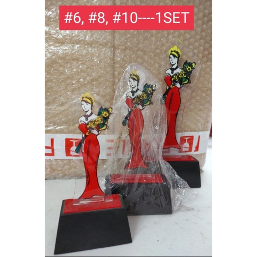 3pcs per SET MUSE TROPHY/PAGEANT TROPHY/FEMALE/MISS GAY/SEXY/NOT ...