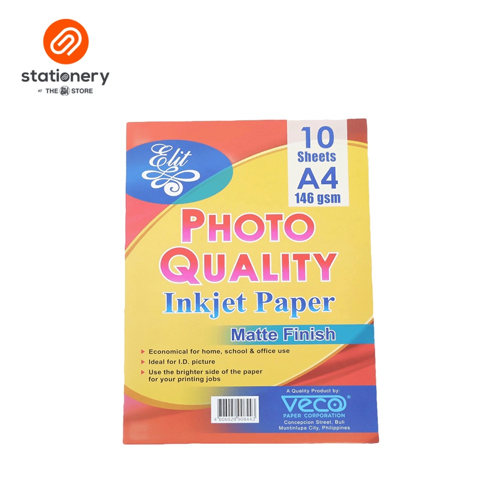 Elit Inkjet Photo Paper Matte A4 10 Sheets | Shopee Philippines