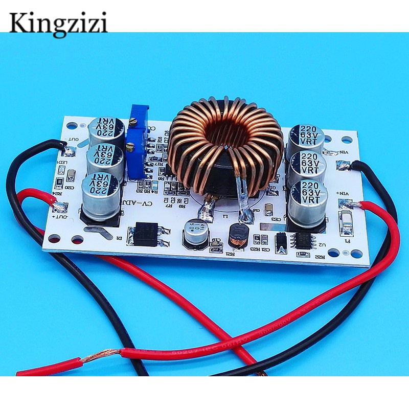 600W Aluminum DC-DC Boost Converter Adjustable 10A Step Up Constant Current Power Supply Module ...