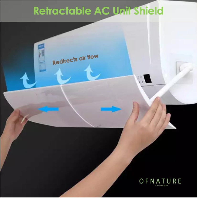 OFNATURE Aircon Air Deflector Retractable Air Cooler Shield Wind Shield ...