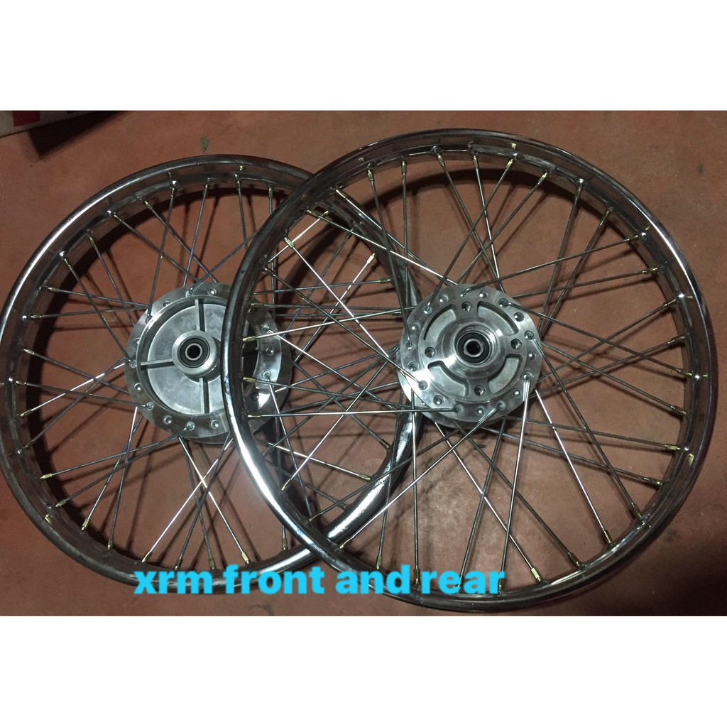 RIM SET XRM/WAVE(DISC FRONT)(STEEL RIM)(TAKASAGO RAYUS) | Shopee ...