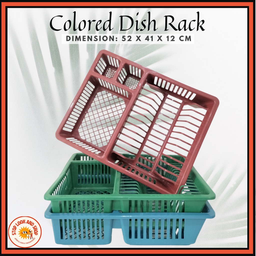 PLASTIC COLORED DISHRACK/ 867 DISHRACK PLASTIC/ PLAIN DISHRACK | Shopee ...