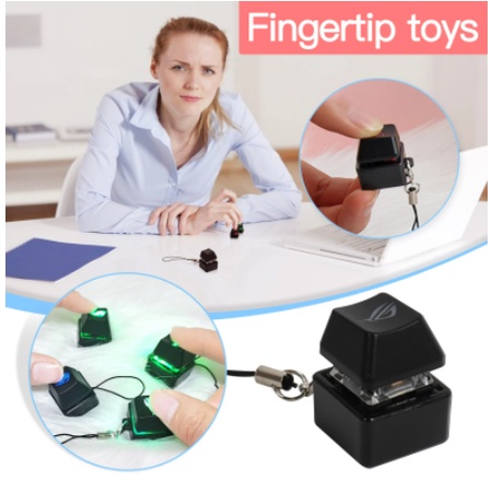 Mechanical Switch Keychain Keyboard EDC Fidget Gadget Funny Click ...