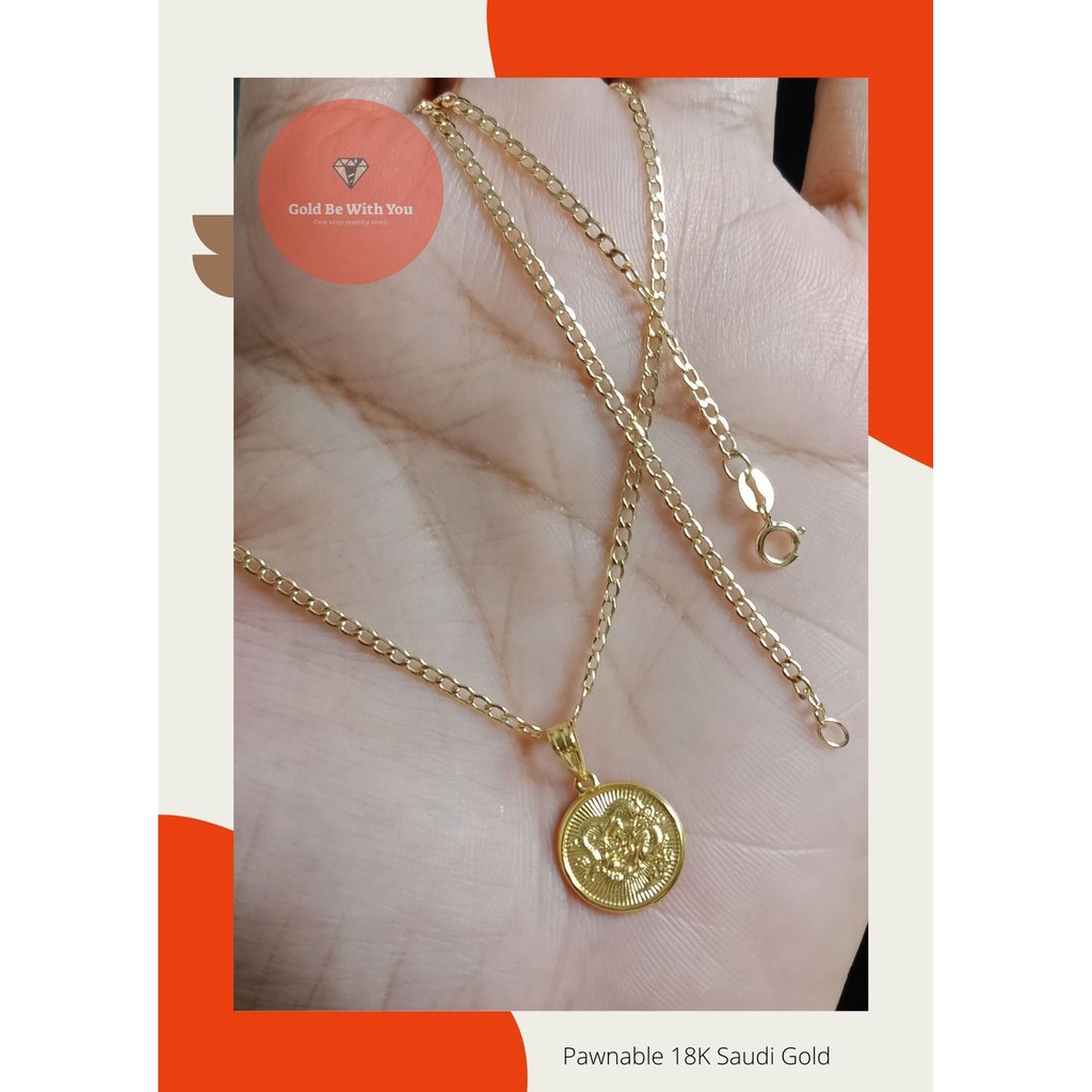 Pawnable 18k Saudi gold Cadena chain in dragon pendant | Shopee Philippines