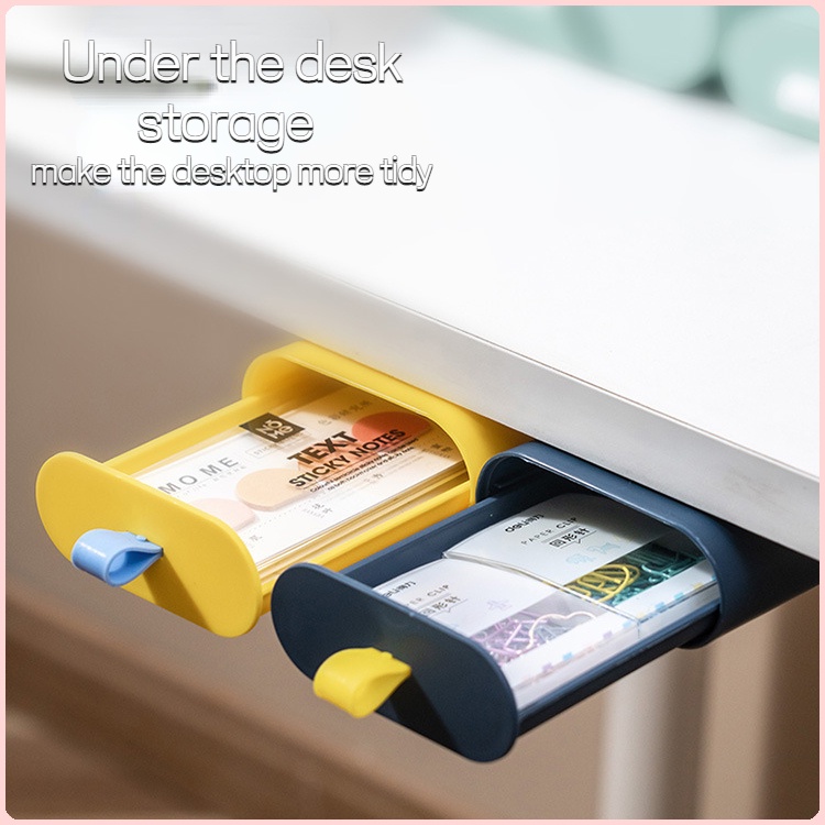 Under The Table Storage Paste Wall-mounted Small Drawer, Desktop ...